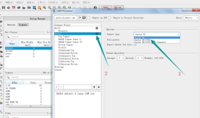 How to output gerber 274x format file from eagle ? | Andwin Circuits